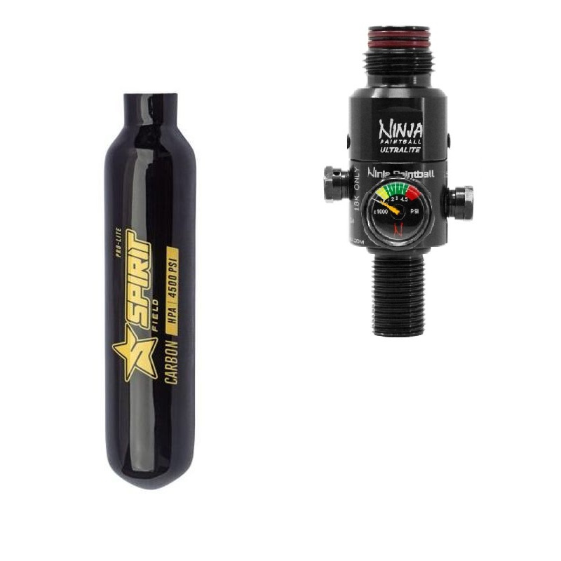 Spirit Field HPA Pro-Lite Carbon Tank 4.5k 15ci/0,25L + Regulator Ninja Ultralite V2 | Equipment ...